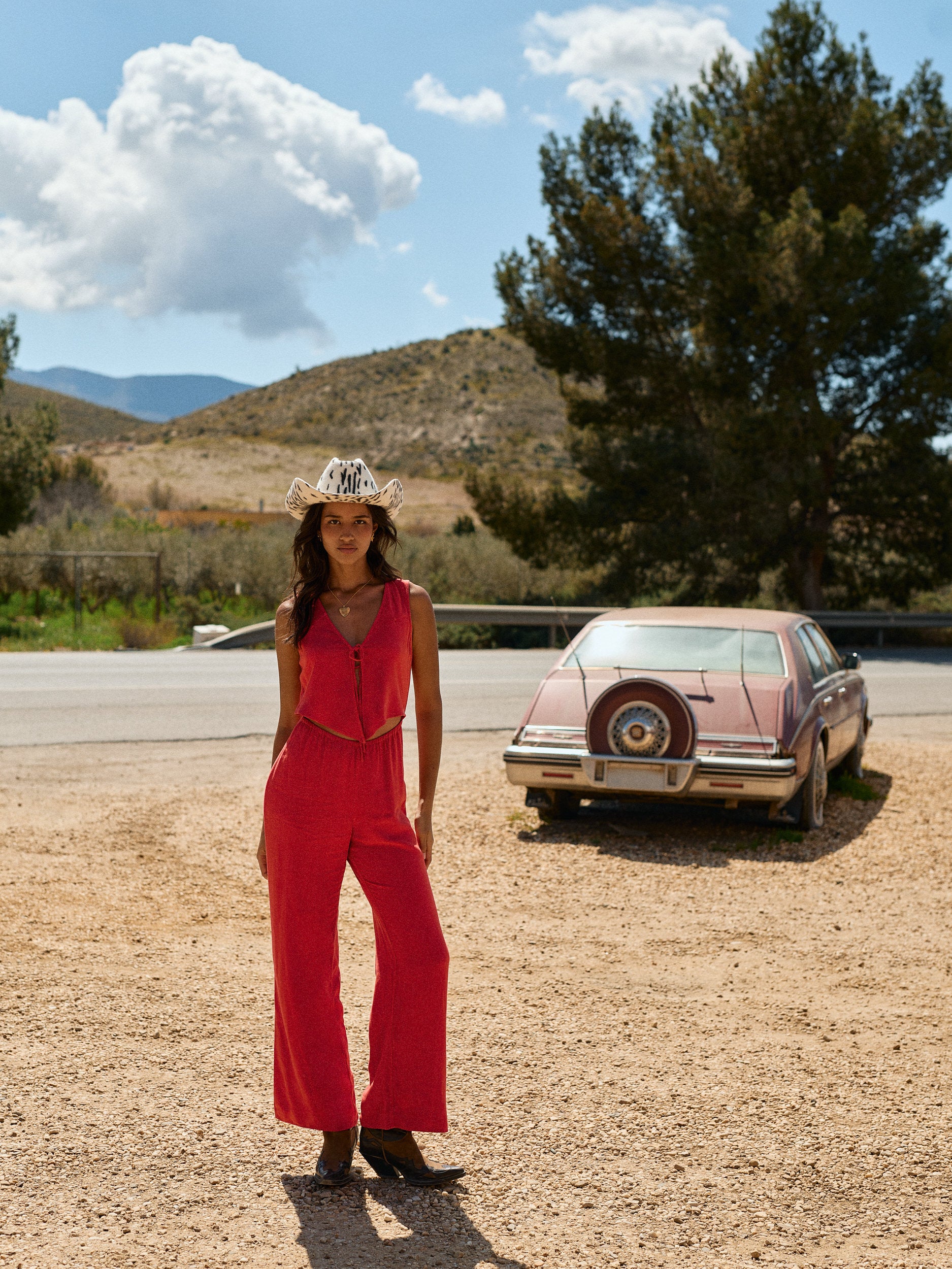 BUCKAROO JUMPSUIT | TRUE RED – Latitid